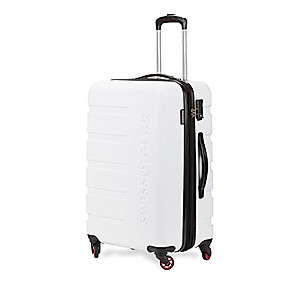 SwissGear 7366 Hardside Expandable Luggage with Spinner Wheels, White, 3-Piece Set (19/23/27)