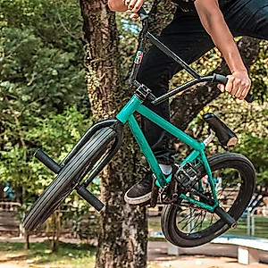 Bike Pegs, Aluminum Anti-Skid Bmx Bicycle Foot Pegs for Mountain Bike Cycling, Stunt Pegs Fit 3/8 inch Axles (Black)