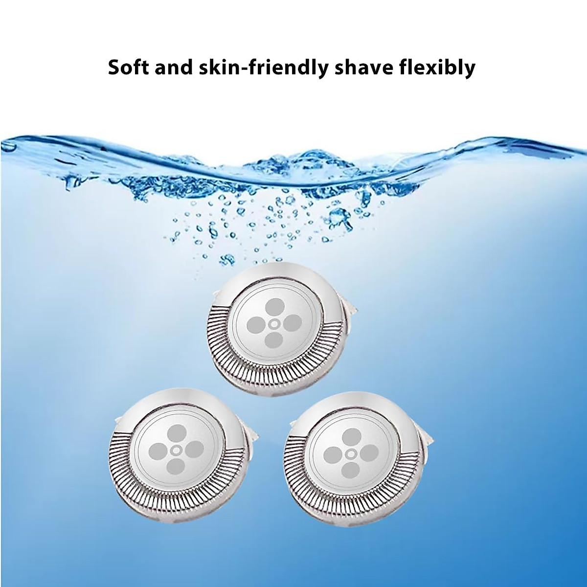 Generic Replacement Heads fit Norelco Philips HQ6 Quadra Action Shavers