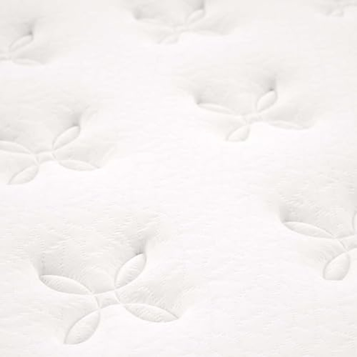 Modway MOD-7090-WHI Jenna 12" Innerspring and Foam King Mattress, White