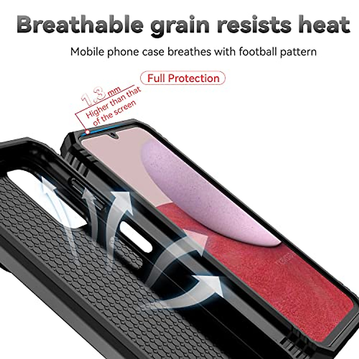 Meikobuly for Samsung Galaxy A14 5g Case - Shockproof Cases for A14 5G - Anti-Fall Drop Protection - Built-in Slide Anti-Scratch Camera Lens Cover - Integrated 360 Degree Rotating Kickstand,Black