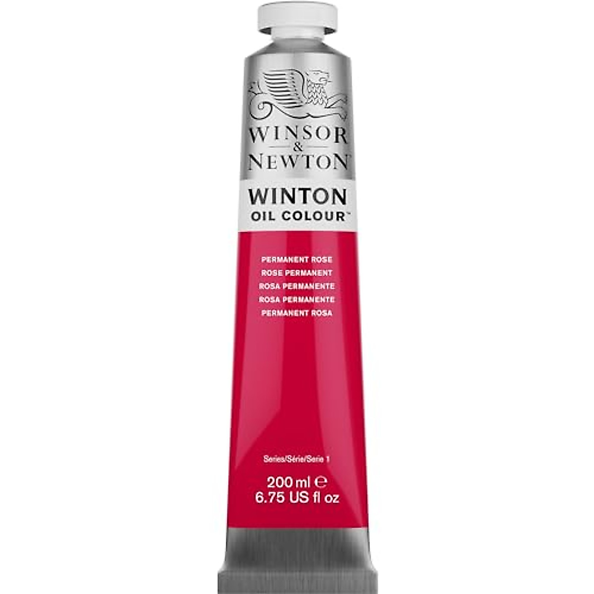 Winsor & Newton Winton Oil Color, 200ml (6.75-oz) Tube, Permanent Rose