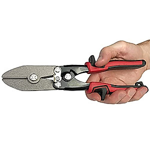 JOUNJIP 5-Blade Sheet Metal Crimper- Hand Crimper HVAC Tool for 24-28 Gauge Ductwork Downspout and Stove Pipe