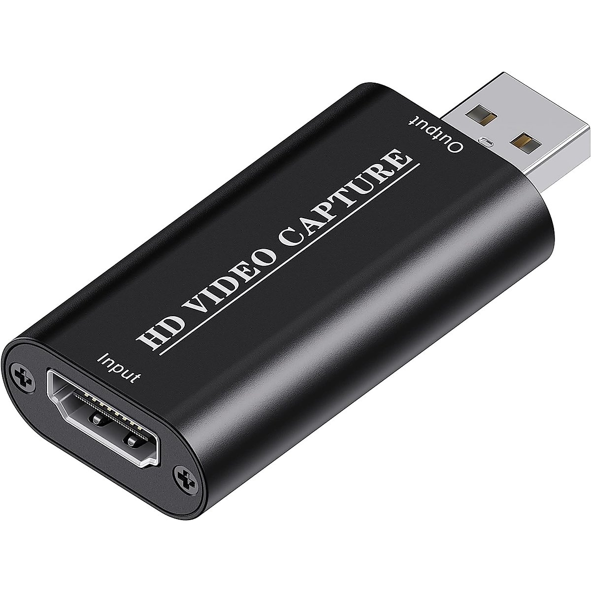 4K HDMI Video Capture Card, HDMI to USB 2.0 Capture Card, Cam Link Camera Capture Card, Video Game Capture Device, HD 1080P Video Recorder for Streaming, Broadcasting, Video Conference, Teaching