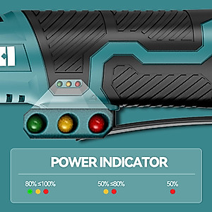 LIKI Cordless Electric Ratchet Wrench Set, 3/8" 12V Cordless Ratchet Kit，2 Packs of Lithium-ion Batteries and Chargers, 8 Sockets