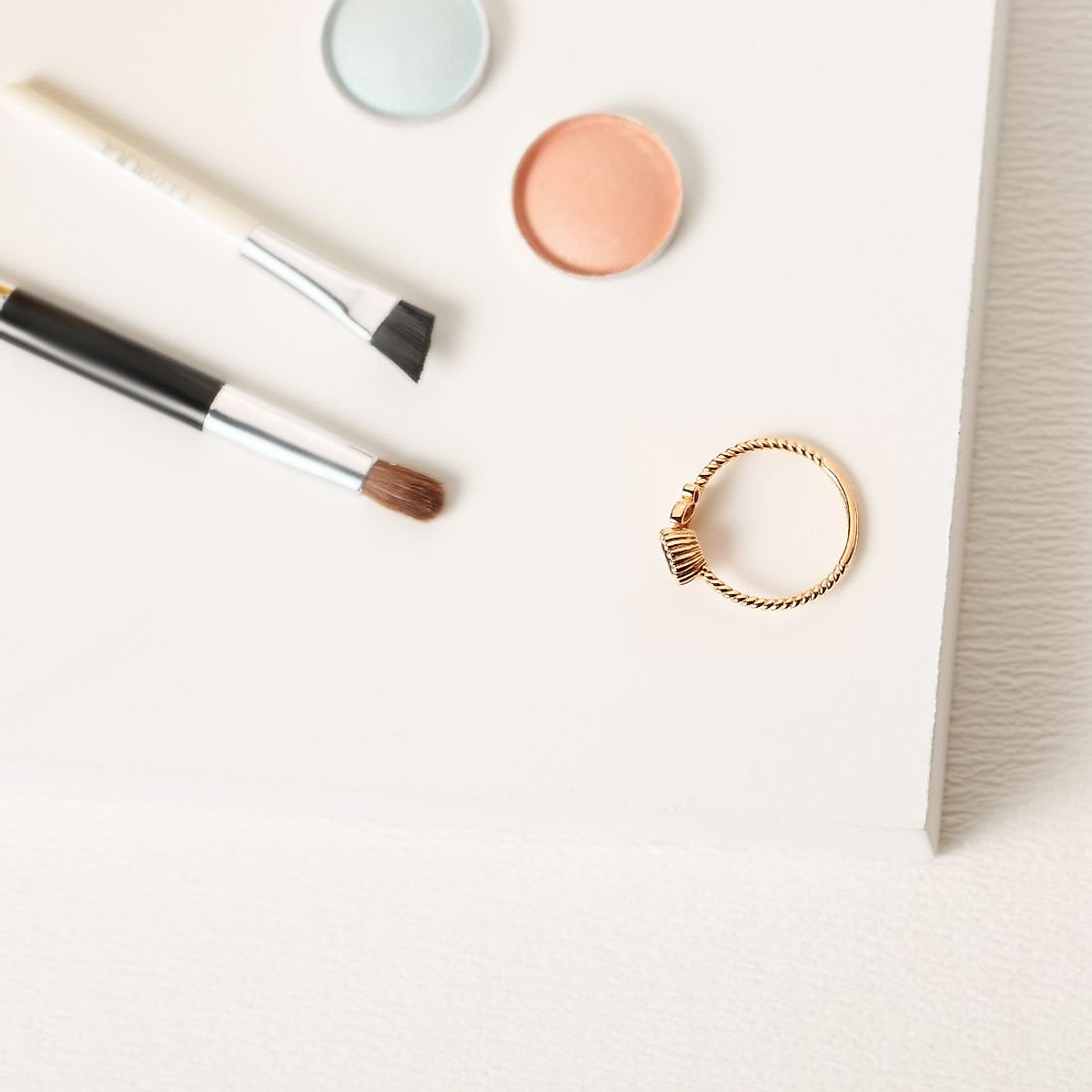 Carleen 18K Solid Rose Gold Round Pink Tourmaline Ring Dainty Fine Jewelry Butterfly Rings for Women (7)