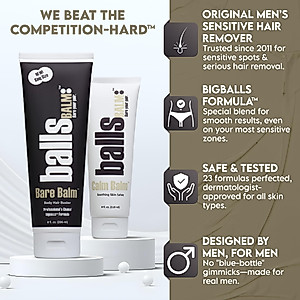 The Bare Pair Double Pro Pac King Kombo - Body Hair Management System (w/Exfoliating Glove)