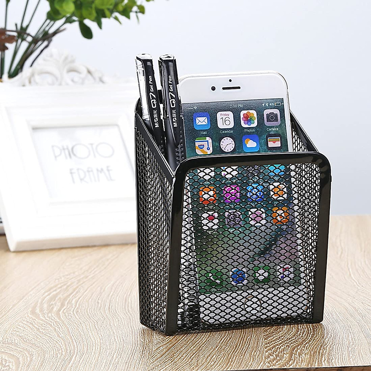 LANTWOO Remote Control Holder Wall Mount Media Organizer Storage Box