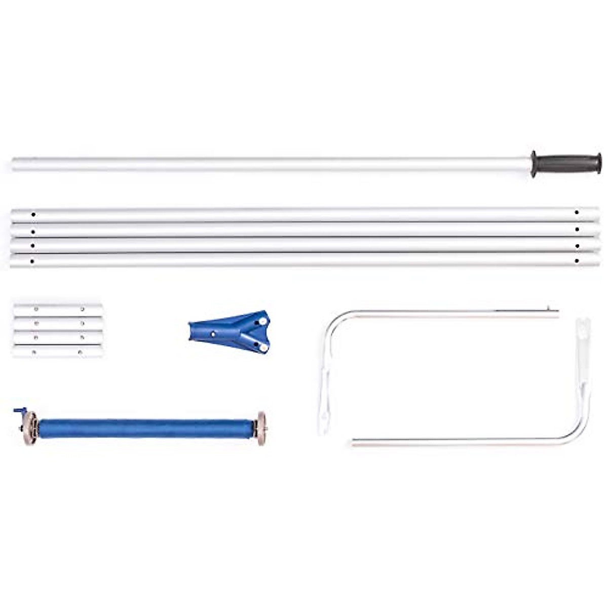 Rooftop Rake Snow Remover, Extendable, Lightweight, Aluminum Handle Extends Up to 21 Feet