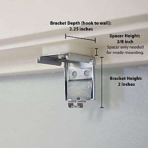2-inch Flat Slat Faux Wood Cordless Room Darkening Blind for Windows - Starting at $18.97 - (Over 1,000 Custom Sizes), White - 18" W x 48" H