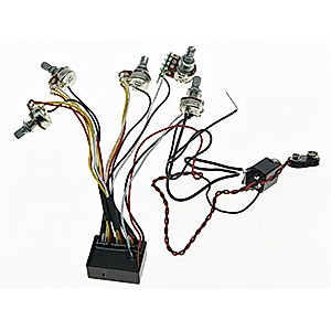 KAISH Pre-wired 3 Band Active & Passive EQ Equalizer Electric Bass Preamp Circuit