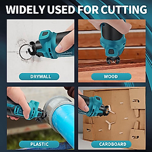 Cordless Drywall Cut-Out Tool for 18V Battery: Brushless Motor Tool (Battery Not Included) - Up 30000 RPM Variable Speed Rotary Ma-Kita Saw kit for Cutting,Paneling,and Ceiling Tiles