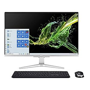 Acer Aspire C27-962-UR11 AIO Desktop, 27" Full HD Display, 10th Gen Intel Core i5-1035G1, NVIDIA GeForce, MX130, 12GB DDR4, 512GB SSD, 802.11ac WiFi, Wireless Keyboard and Mouse, Windows 10 Home