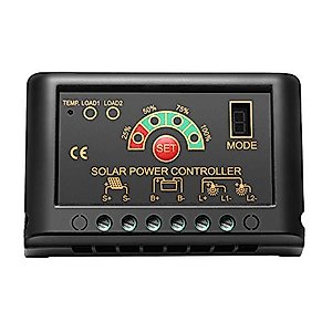 SUNGOLDPOWER 200 Watt 12V Monocrystalline Solar Panel Module Kit, High Efficiency Module PV Power Charging Battery, Portable LCD Solar Panel Controller for RV, Boats, Camper, Marine,Off-Grid System