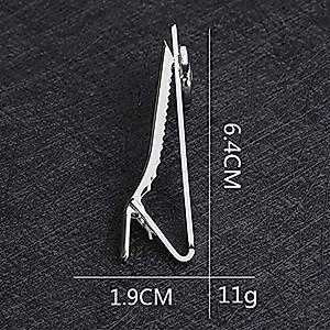 ANG-puneng Business Tie Bar Men Tie Clip Creative Silver High-end Fashion Clips Gifts Charms Jewelry Pins Music Note Decoration Shirt Suit Clothing Accessories
