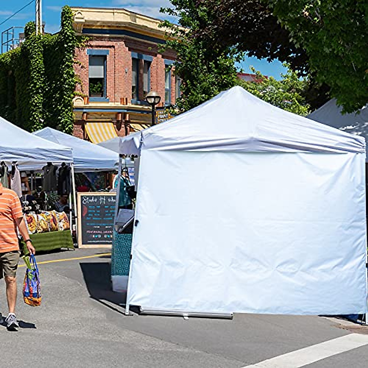 MordenApe Sunshade Sidewall for 10x10 Pop Up Canopy - Straight Leg, Instant Canopy SunWall, 1 Pack Sidewall Only (White)
