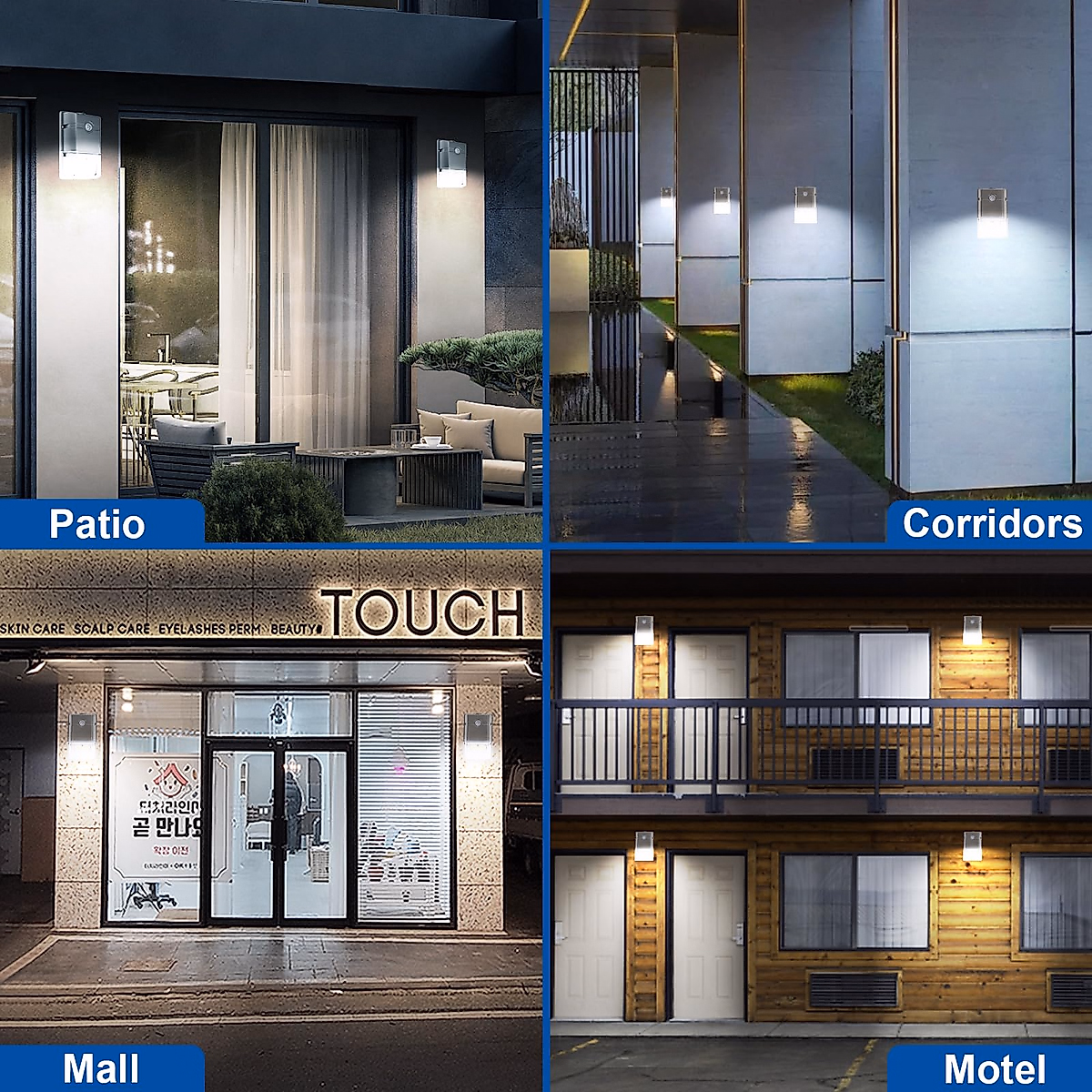 LTBLIGHT Upgrade 35W Dusk to Dawn Outdoor Lighting, Wall Pack Led Exterior Light with Photocell Sensor, 4750LM 5000K Bright Led Outdoor Wall Lights for House Garage, ETL Certified - 2 Pack