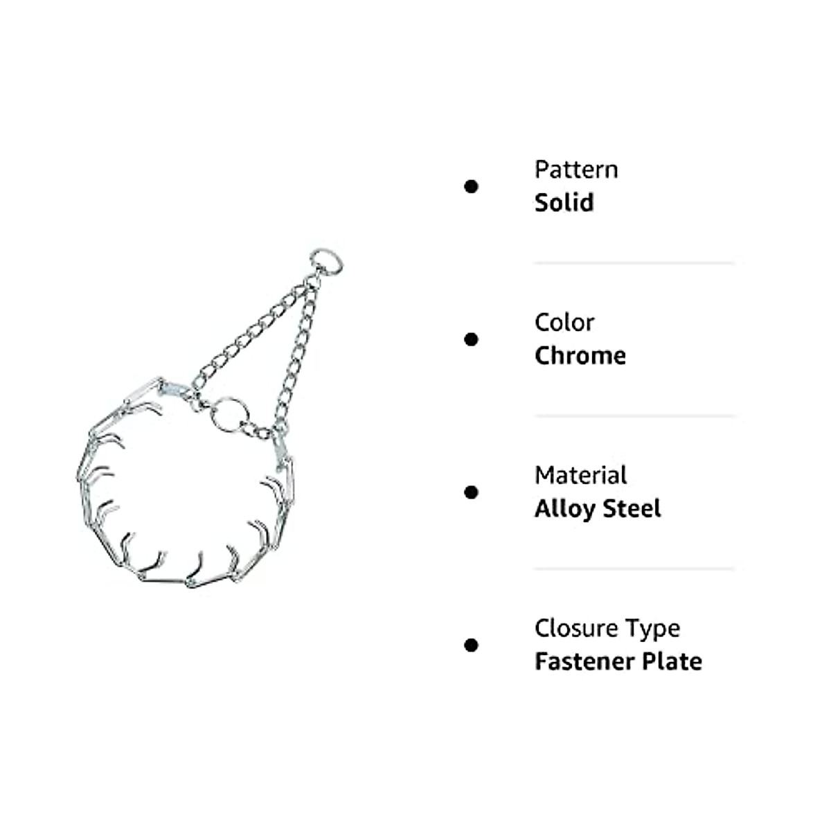 Herm SPRENGER Ultra-Plus Prong Dog Training Collar,  3.0 mm x 18" Neck Size, 3.0 mm x 20" Chain Length, Steel Chrome Plated Dog Prong Collar, Pinch Collar for Dogs, Dog Correction Collar