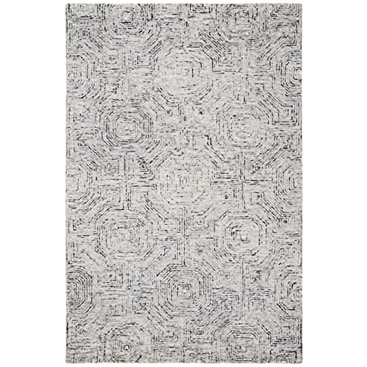 SAFAVIEH Aspen Collection 8' x 10' Grey/Beige APN286F Handmade Boho Wool Area Rug