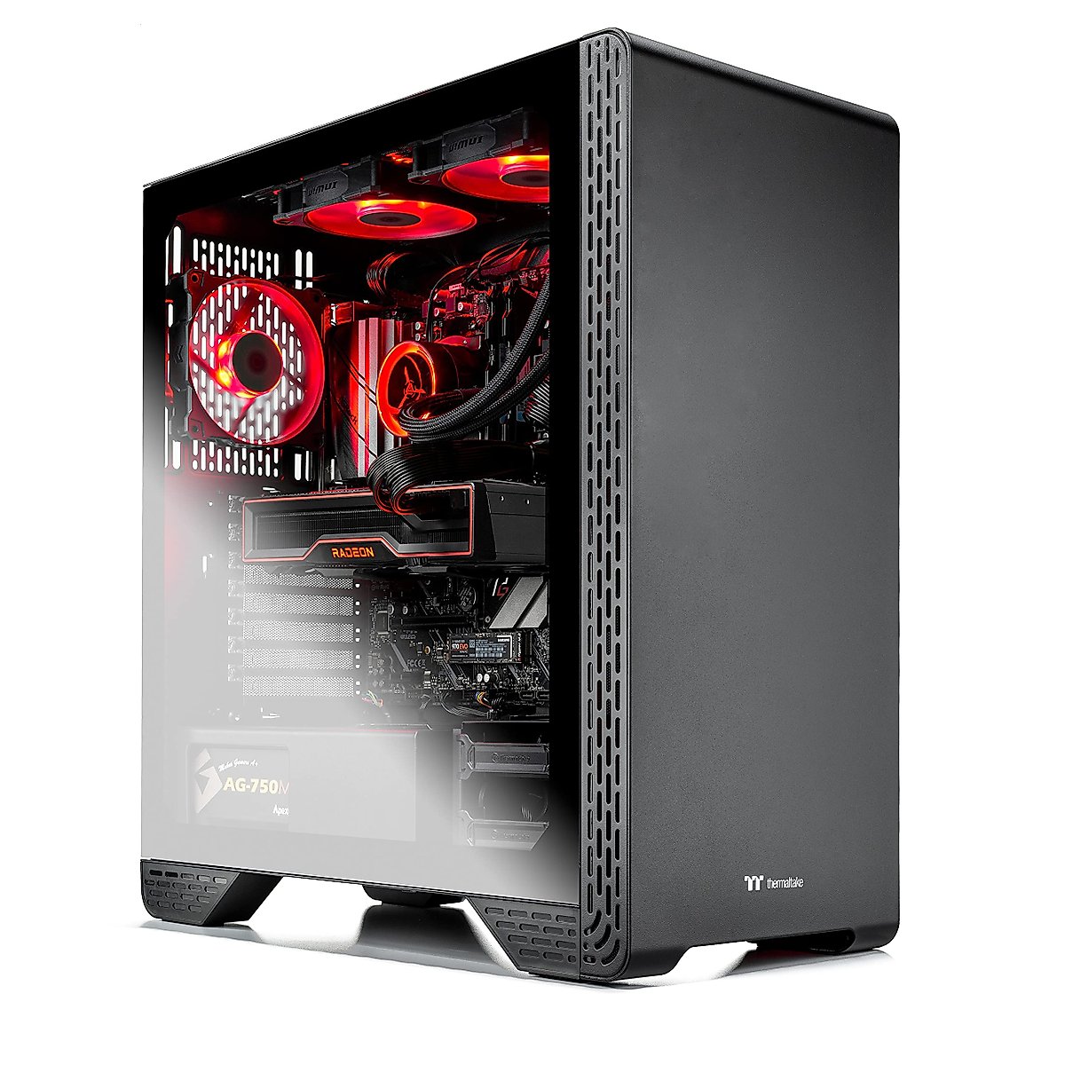 Skytech Siege 3.0 Gaming PC Desktop - AMD Ryzen 7 5800X 3.8GHz, AMD 6800 16G GDDR6, 16GB DDR4 3200, 1TB Gen4 SSD, 750W Gold PSU, 360mm AIO, AC WiFi, Windows 10 Home 64-bit