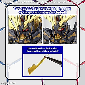 Bandai Hobby - Gundam UC - #19 Unicorn Gundam 02 Banshee (Destroy Mode) & Banshee Norn Parts Set, Bandai Spirits SDCS Model Kit