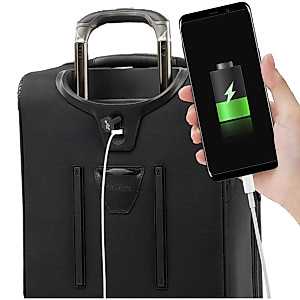 Travelpro Crew Versapack Softside Expandable 8 Spinner Wheel Carry on Luggage, USB Port, Men and Women, Patriot Blue, Carry on 20-Inch