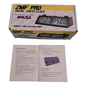 ZMF-Pro Professional Tournament Chess Game Clock Silver