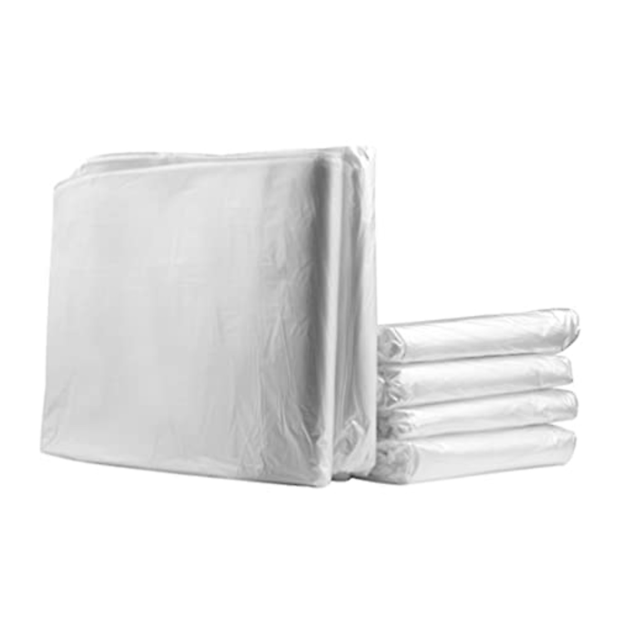 Hemoton White Garbage Bags Clear Garbage Bags, 50 pcs Trash Bags Garbage Bags, Wastebasket Bin Liners, Thickened Trash Bags for Bathroom Bedroom Office Garbage Can (90 * 70cm) Comforter Storage Bag