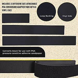 Dura-Gold Pro Series K-Block Sander Firm & Flex Hand Sanding Block Kit, 9", 16" and 24" with Hook & Loop Backing and PSA Sandpaper Conversion Adapter Pad, Automotive Marine Paint Prep Sand Woodworking