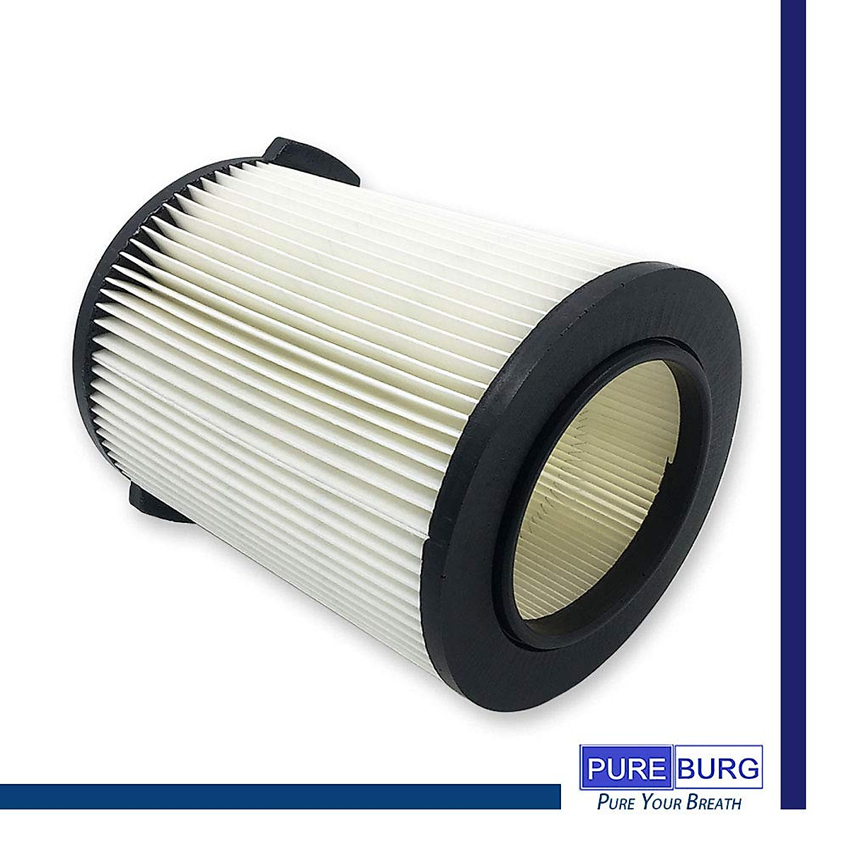 PUREBURG VF4000 Replacement Vac Filter Compatible with Ridgid VF4000 72947 Wet/Dry 5 to 20 Gal Also Compatible with Shop Vac Husky 6-9 Gal WD5500 WD0671 RV2400A RV2600B WD06700 WD09450, 1-Pack