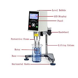 DEJUN NDJ-8S Lab Rotary Viscometer 1~2000000mPa.s Viscosity Fluidimeter Tester 110-240V Lab Digital Viscosity Meter