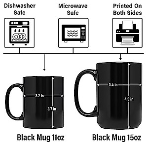 Esezon Name Mug, Skull Cup, Personalized Red Rose And Skull Coffee Mug, Gifts For Halloween, Skull Floral Ceramic Mug, Customized Skull Floral Cup Gifts For Him Her With Name, Black Cup 11oz or 15oz