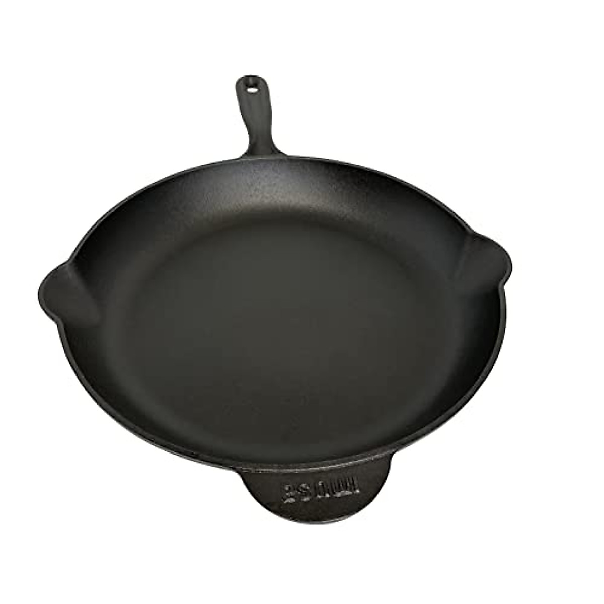 IMUSA USA 12" Cast Iron Skillet with Helper Handle for Indoor & Outdoor
