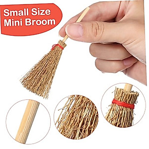 Healeved 10pcs Broom Witch Hanging Witches Broomstick Party Witch Hangings Prop Halloween Hanging Embellishment Halloween Ghost Decoration Miniature Toys Halloween Witch Broomstick Cauldron
