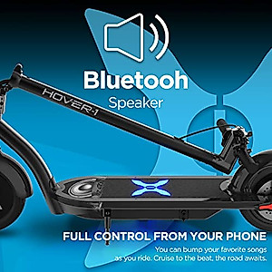 Hover-1 Alpha Pro Electric Kick Scooter | 18MPH, 18 Mile Range, 5HR Charge, LCD Display, 10 Inch High-Grip Tires, 264LB Max Weight, Certified & Tested - Safe for Teens & Adults, Black