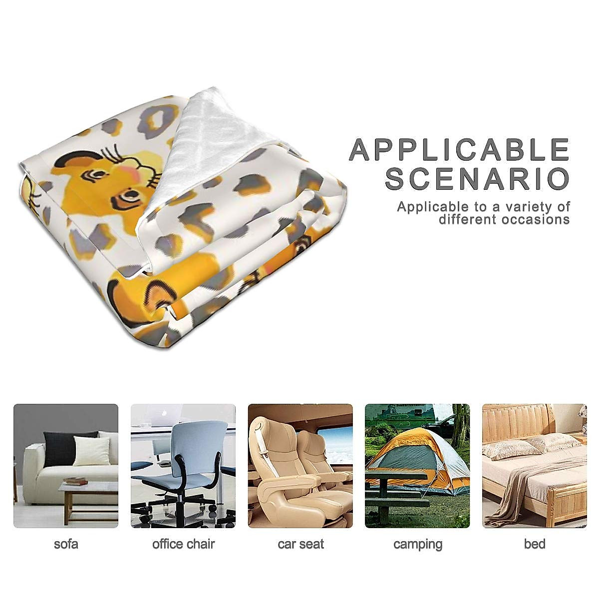 Baby Blanket for Boys Girls Gift-Lion Christmas King Leopard Toddler Blanket Nursery Blanket Nap Blanket for Stroller Outdoor Decor-Super Soft and Warm Crib Blanket for All Seasons Gift 30 X 40 Inch