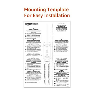 Amazon Basics Fixed Flat TV Wall Mount fits 12-Inch to 40-Inch TVs and VESA 200x200