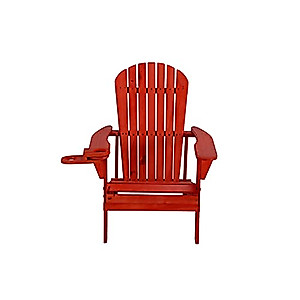 WUnlimited SW2101RDSET2 Set Adirondack Chairs, Red 27.75 x 33 x 33.75
