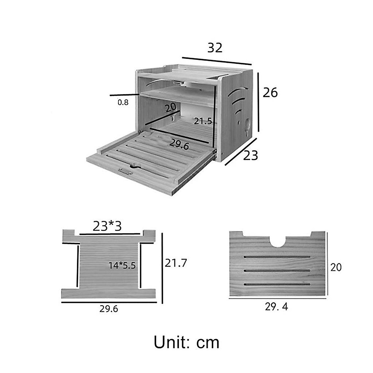 Wireless WiFi Router Storage Box WiFi Set-top Box TV Accessories Rack Office Desktop Storage Box Large Capacity Storage Box