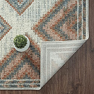 LUXE WEAVERS Patricia Collection 100 Multi 8x10 Modern Geometric Area Rug