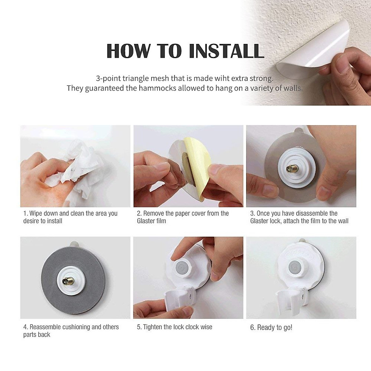 Eutuxia Toy Storage Hammock + Hooks Bundle. Large Organizer for Stuffed Animals, Balls, Toys, Etc. Great Way to Organize Kids & Children's Rooms, Bathrooms. Secure Mesh Net with Strong Adhesive Hooks.