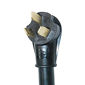 NEMA 10-50P to 14-50R 120V/240V 50 Amp 3 Prong Male Plug to 50 Amp 4 Prong Female Outlet Receptacle Generator RV Welder Dryer Power Cord Adapter