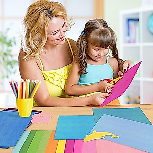 20 Sheets Rainbow Colorful Cardstock Textured Assorted Colored Paper 250gsm Single-Sided Printed Thick Card Stock for Card Making, Scrapbooking