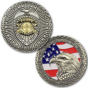 Police Officer Dedication Challenge Coin! Law Enforcement Custom Coin, Unreal Two Tone 3D Challenge Coin! Solid Brass Die Struck Police Department Challenge Coin!