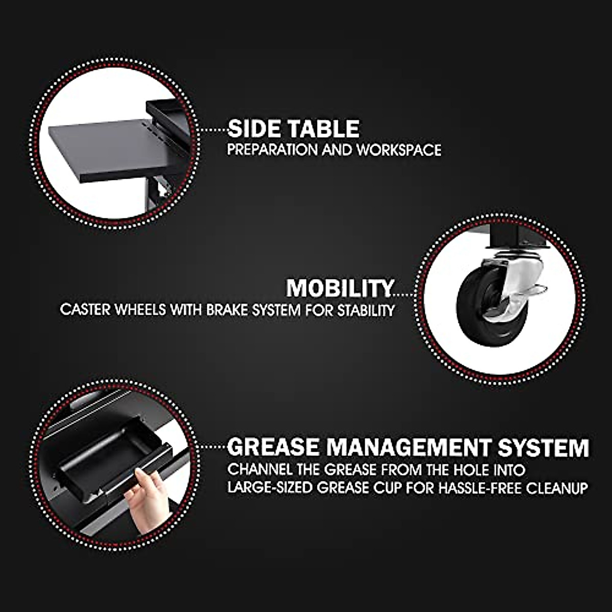 Royal Gourmet GB4002 4-Burner Flat Top Gas Grill, 36-Inch Propane Griddle Restaurant Grade Professional Barbecue Teppanyaki Cooking, For Outdoor Events, Camping and BBQ, Black