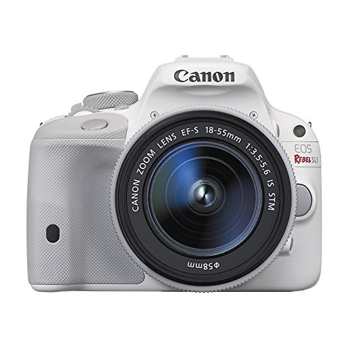 Canon EOS Rebel SL1 Digital SLR with EF-S 18-55mm is STM Lens (White)
