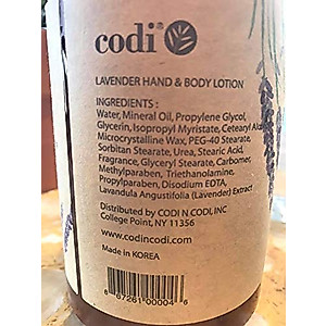CODi Lavender Lotion - Lavender Body and Hand Lotion for Women and Men - Lavender Body Lotion with True English Lavender Scent - Less Greasy and Quick Absorbent - 1 750ml Bottle and 2 100ml Tubes
