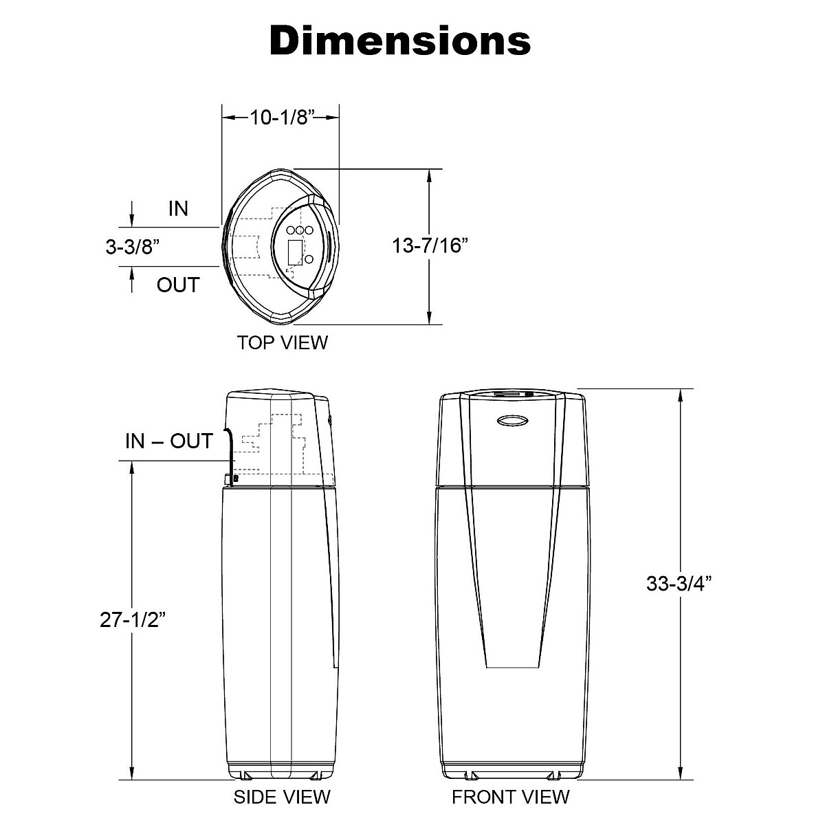Whirlpool WHES40E 40,000 Grain Water Softener + Central Water Filtration System
