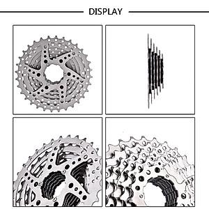 Bike Freewheel Set Steel 8 Speed 11 32T Cassette Replacement Accessory for Mountain Bikes