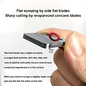 WOWNOVA Carbide Spot Repair Scraper Painters Denibber Spot Repair Tool